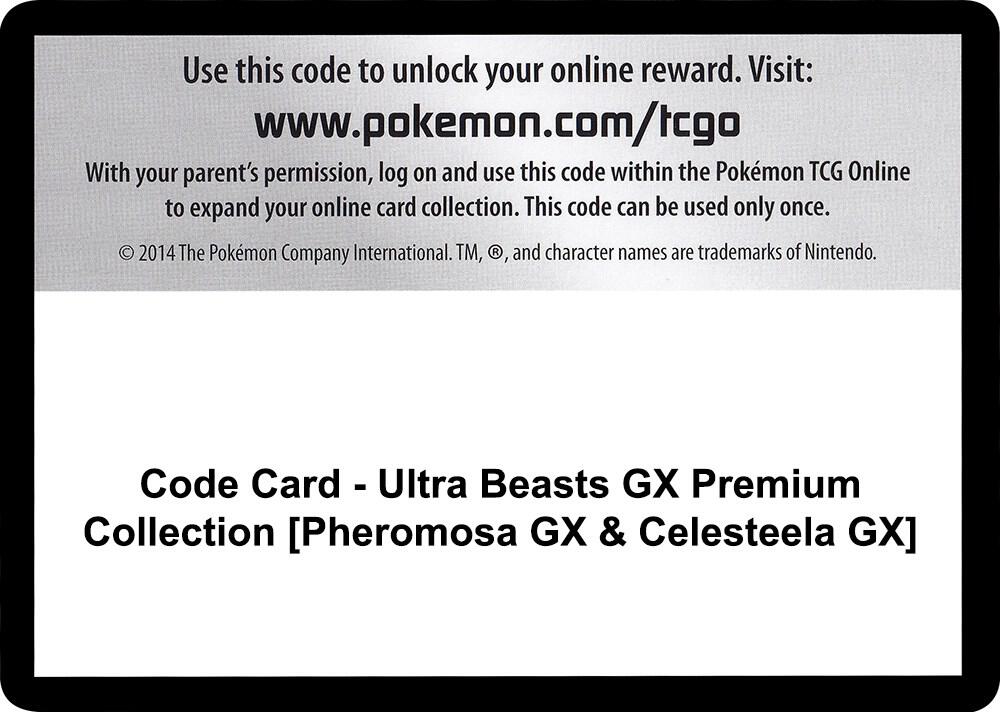 Code Card - Ultra Beasts Gx Premium Collection [pheromosa Gx ...