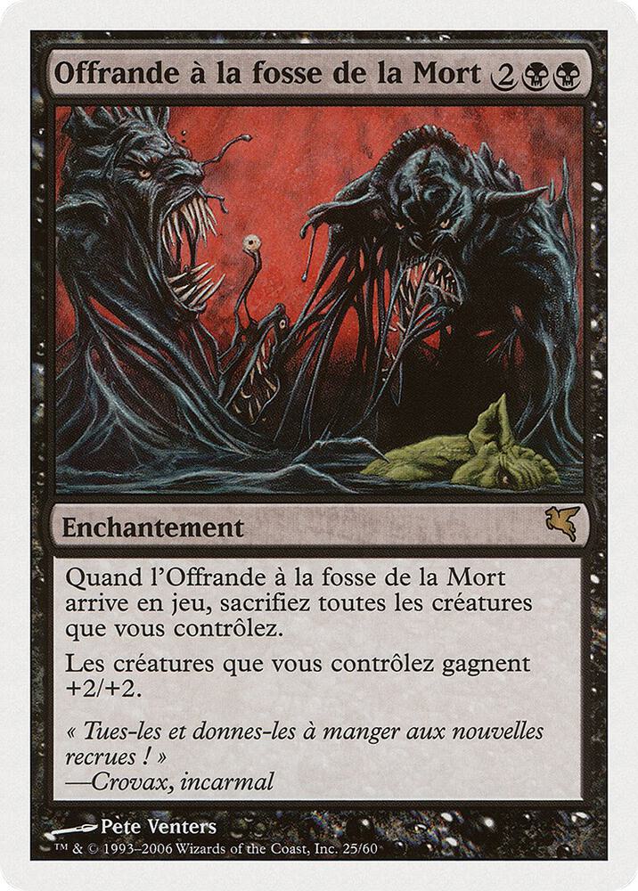 Death Pit Offering (french) - "offrande À La Fosse De La Mort" | Mana Pro