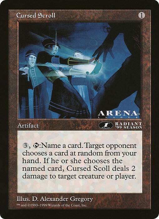 Cursed Scroll (1st Place) (arena League) | Mana Pro